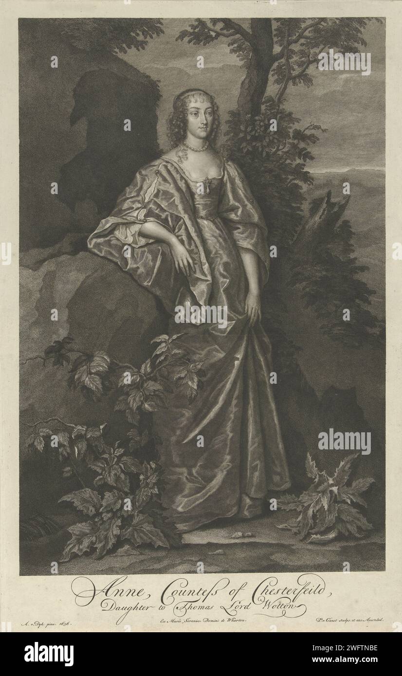 Portrait of Katherine Stanhope, Countess of Chesterfield, Pieter van ...