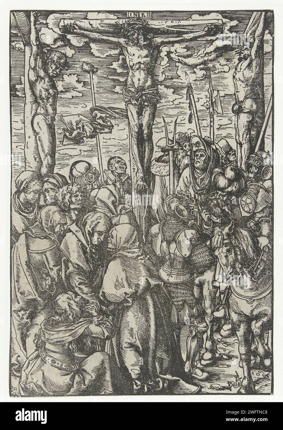 Death of Christ on the Cross, Lucas Cranach (I), 1509 print Crucifixion ...