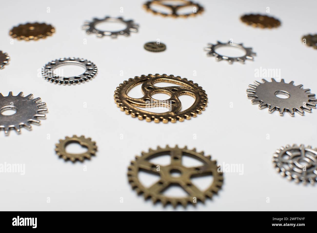 Big cog small cog old hi-res stock photography and images - Alamy