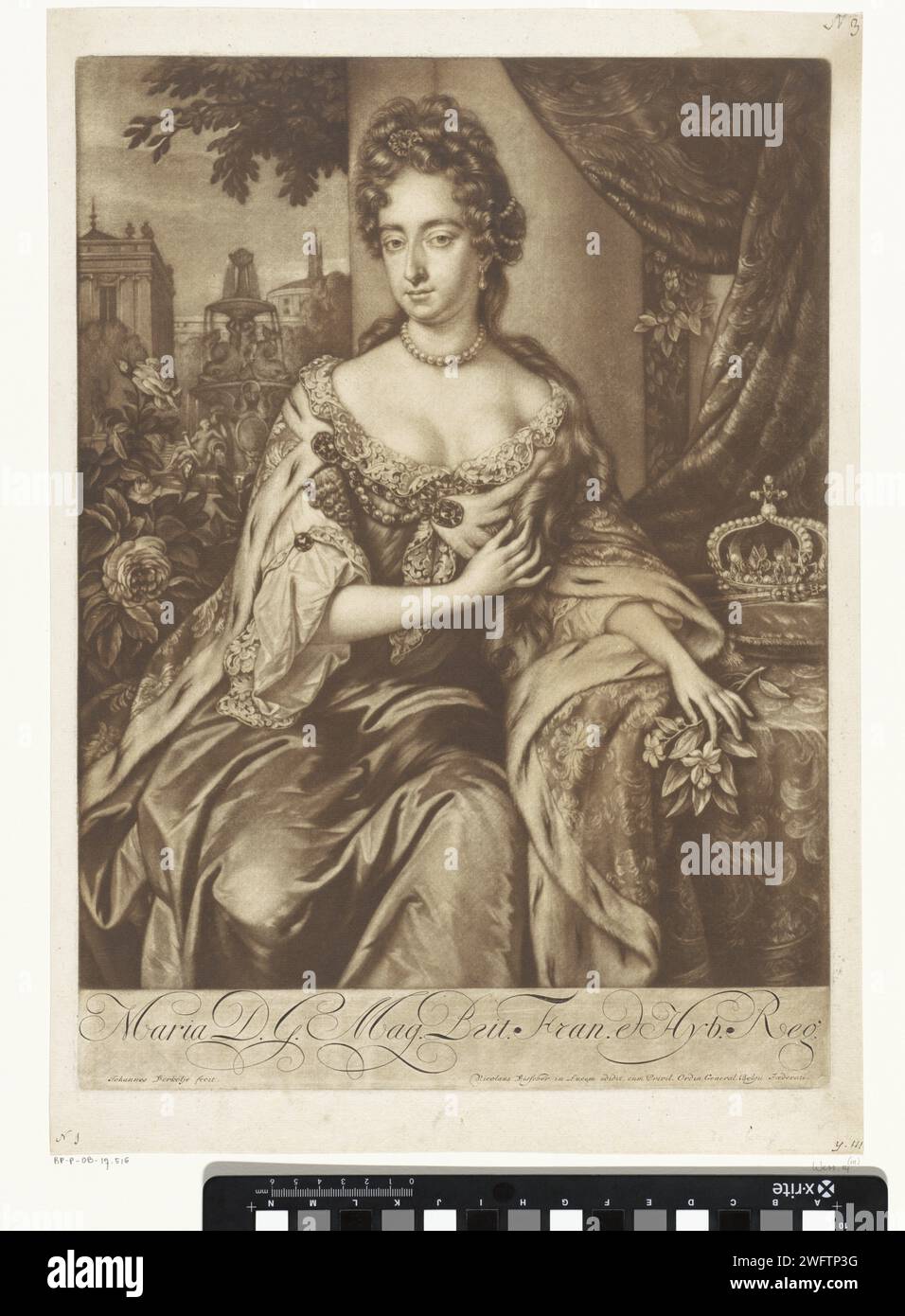 Portrait of Maria II Stuart, Queen of England and Scotland, Jan ...