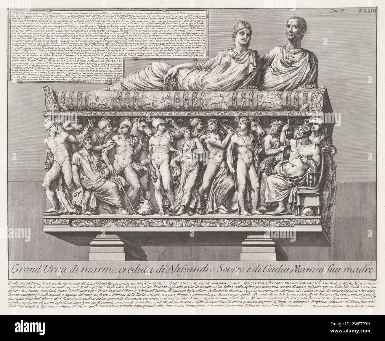 Sarcophagus of emperor Severus Alexander and his mother Julia Avita ...