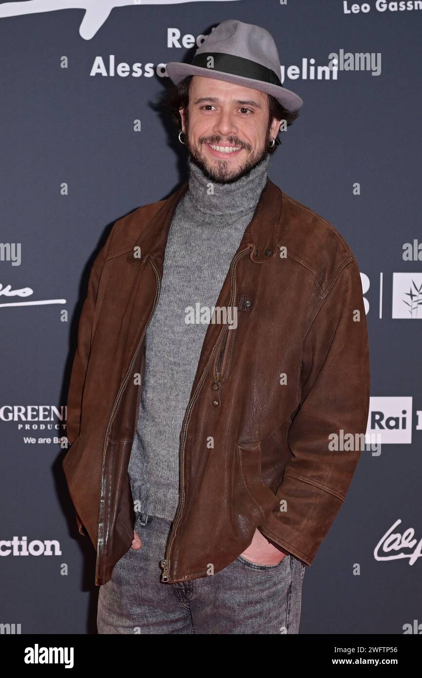 Rome, Italy. 31st Jan, 2024. Angelo Donato Colombo attends at the red ...