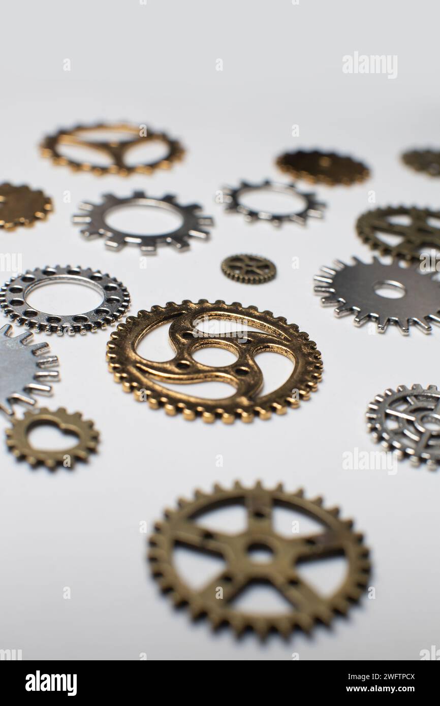 Big cog small cog old hi-res stock photography and images - Alamy