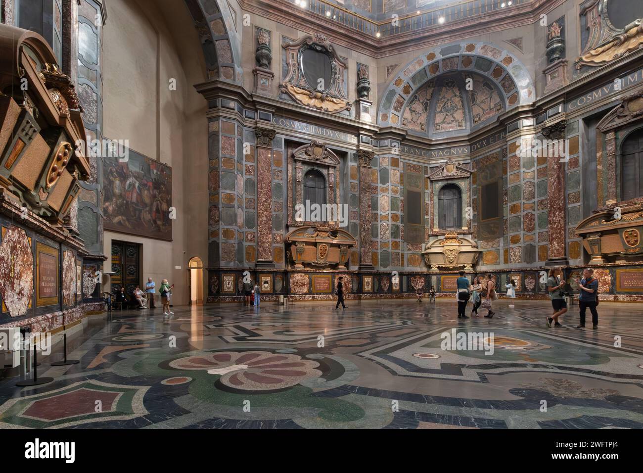 Interior of the Chapel of the Princes, The Medici Chapels are the final burial ground for the ...