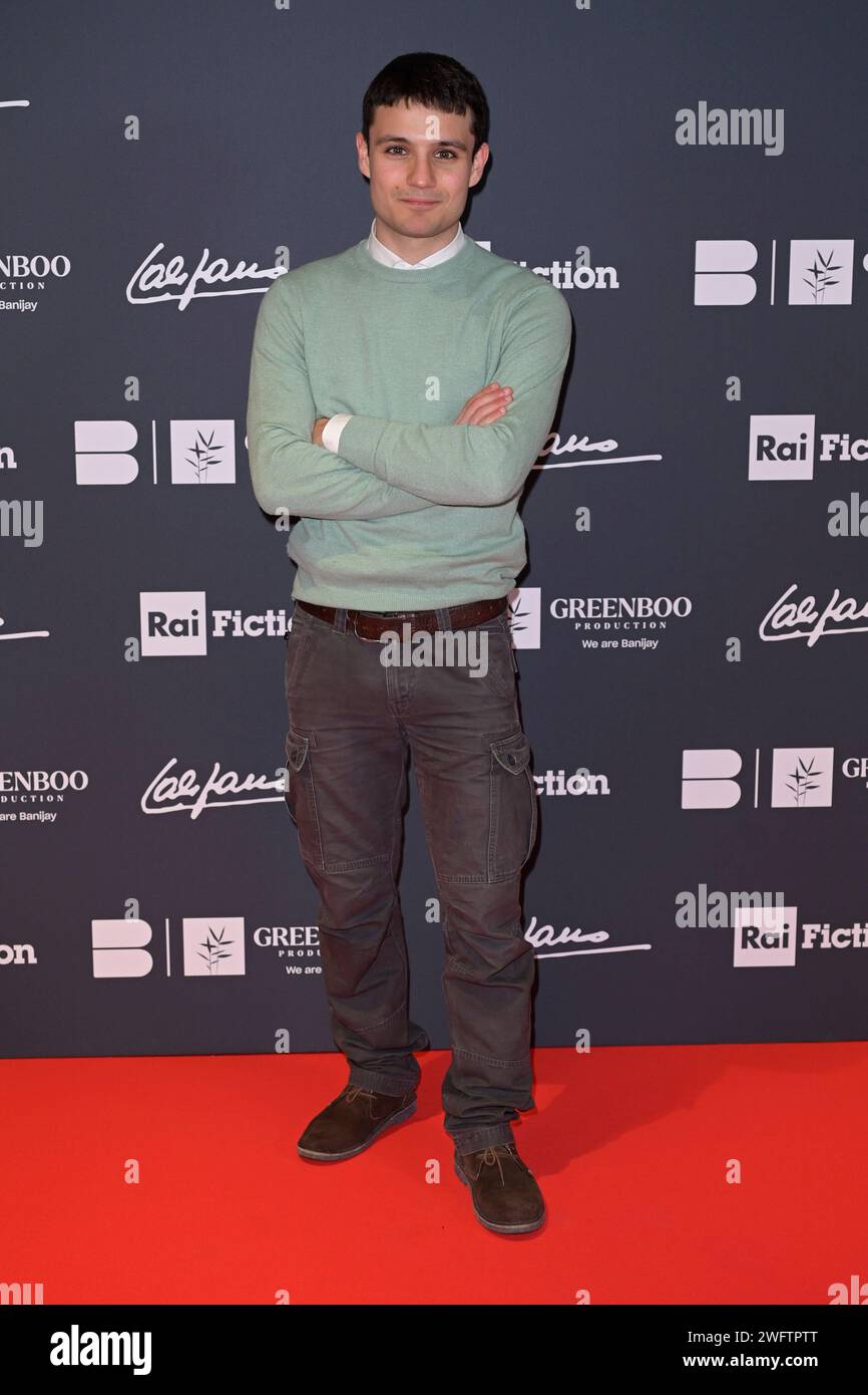 Rome, Italy. 31st Jan, 2024. Giampiero De Concilio attends at the red ...