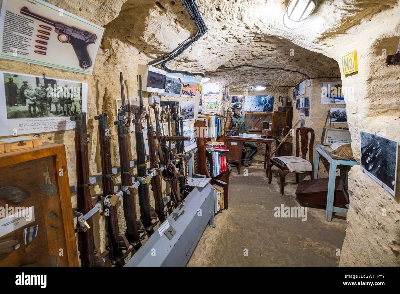 Museum on the invasion and occupation of Crete by Nazi Germany in a ...