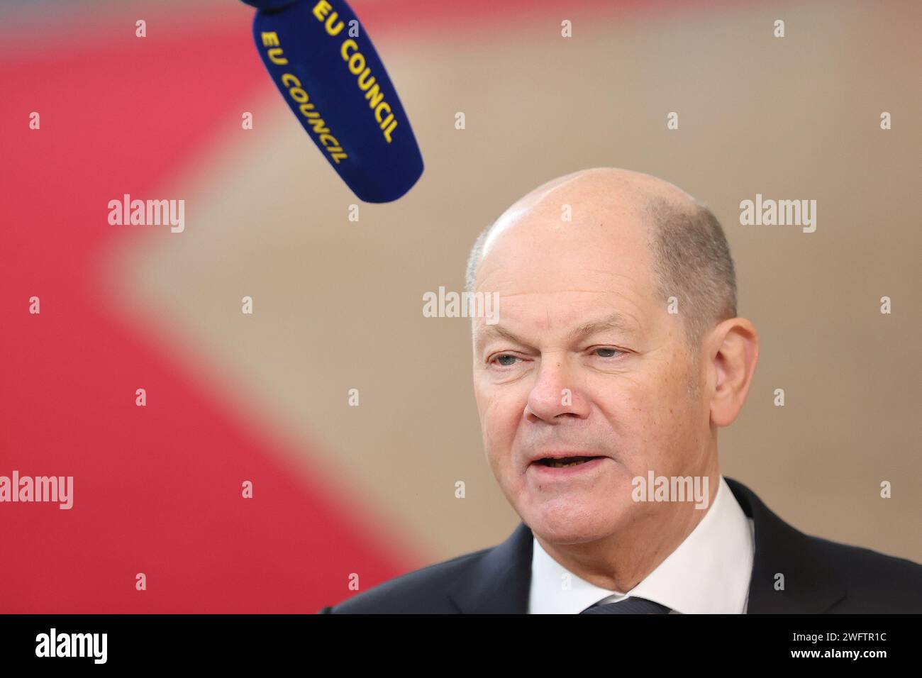 Brussels, Belgium. 1st Feb, 2024. German Chancellor Olaf Scholz meets ...