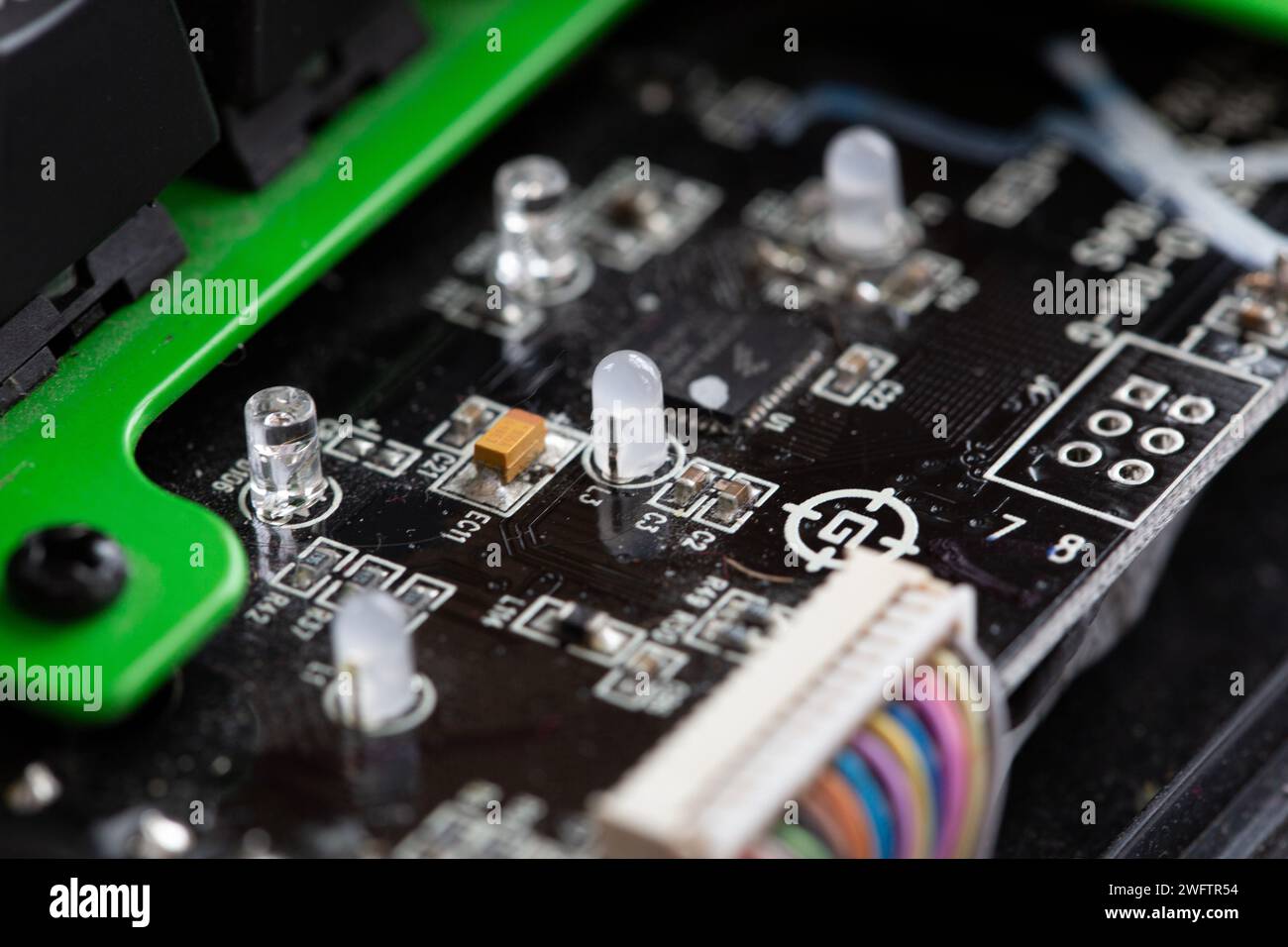 Close up of the inside of a computer keyboard Stock Photo - Alamy