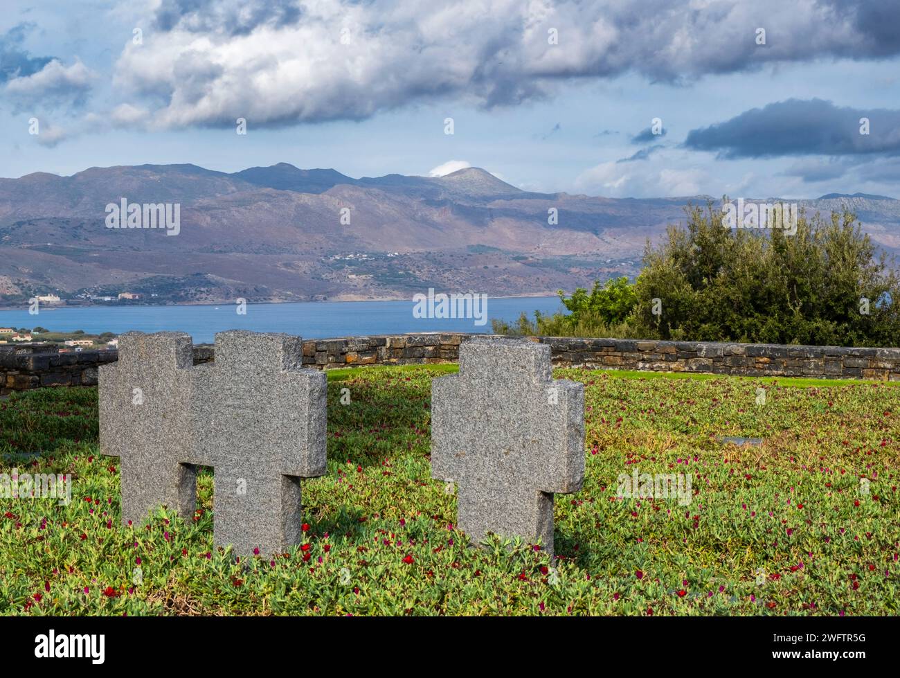 German war cemetery at Maleme, Crete, Greece Stock Photo - Alamy