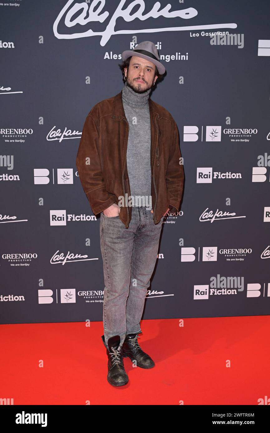 Rome, Italy. 31st Jan, 2024. Angelo Donato Colombo attends the red ...