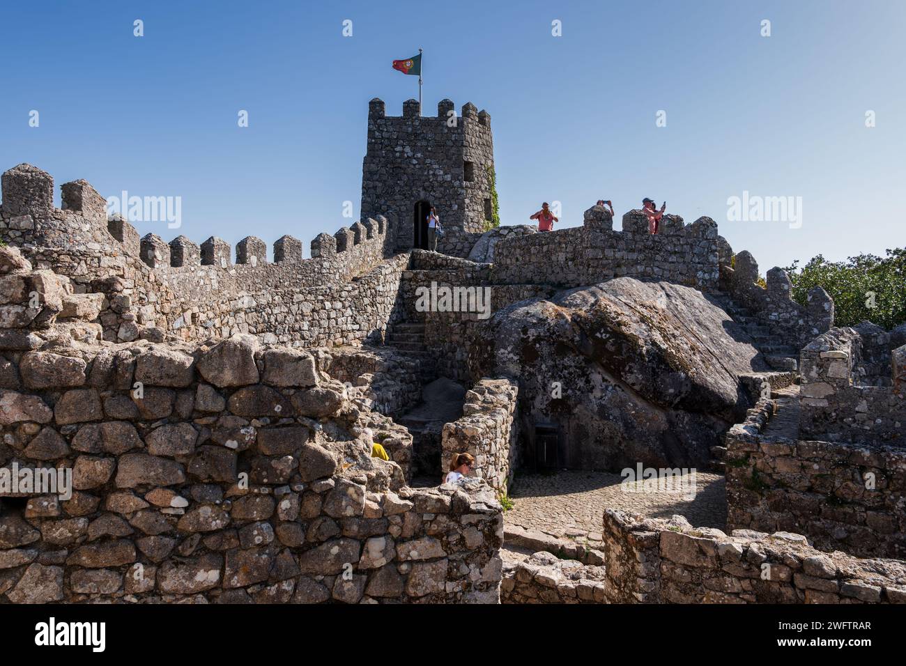 The Castle of the Moors (Castelo dos Mouros) in Sintra, Greater Lisbon ...