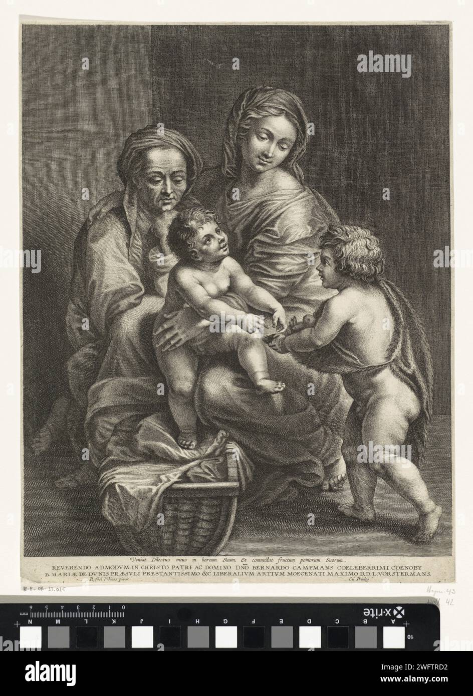 Maria with child, Elisabet and Johannes the Baptist as a child, Lucas ...
