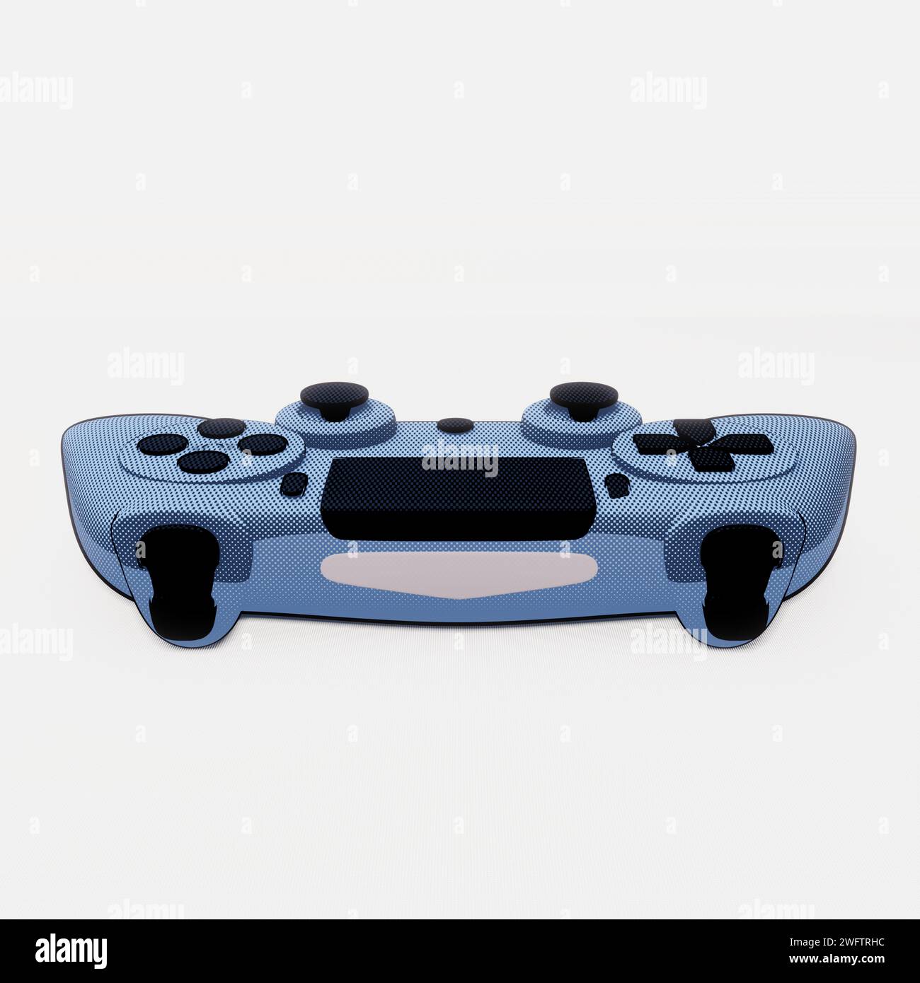 Stylized generic game controller in a clean white studio environment ...