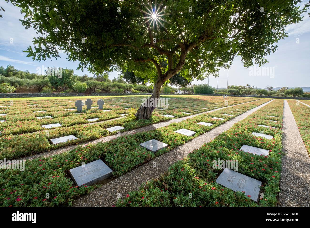 German war cemetery at Maleme, Crete, Greece Stock Photo - Alamy