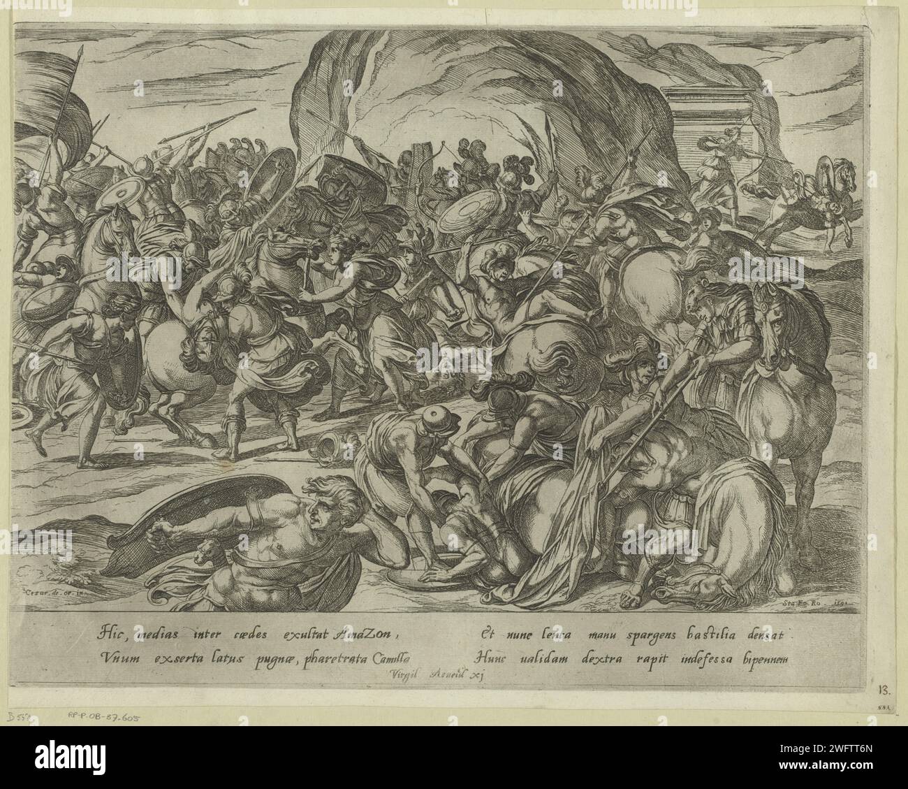 Camillus's death in the battle between Greeks and Romans, Antonio ...