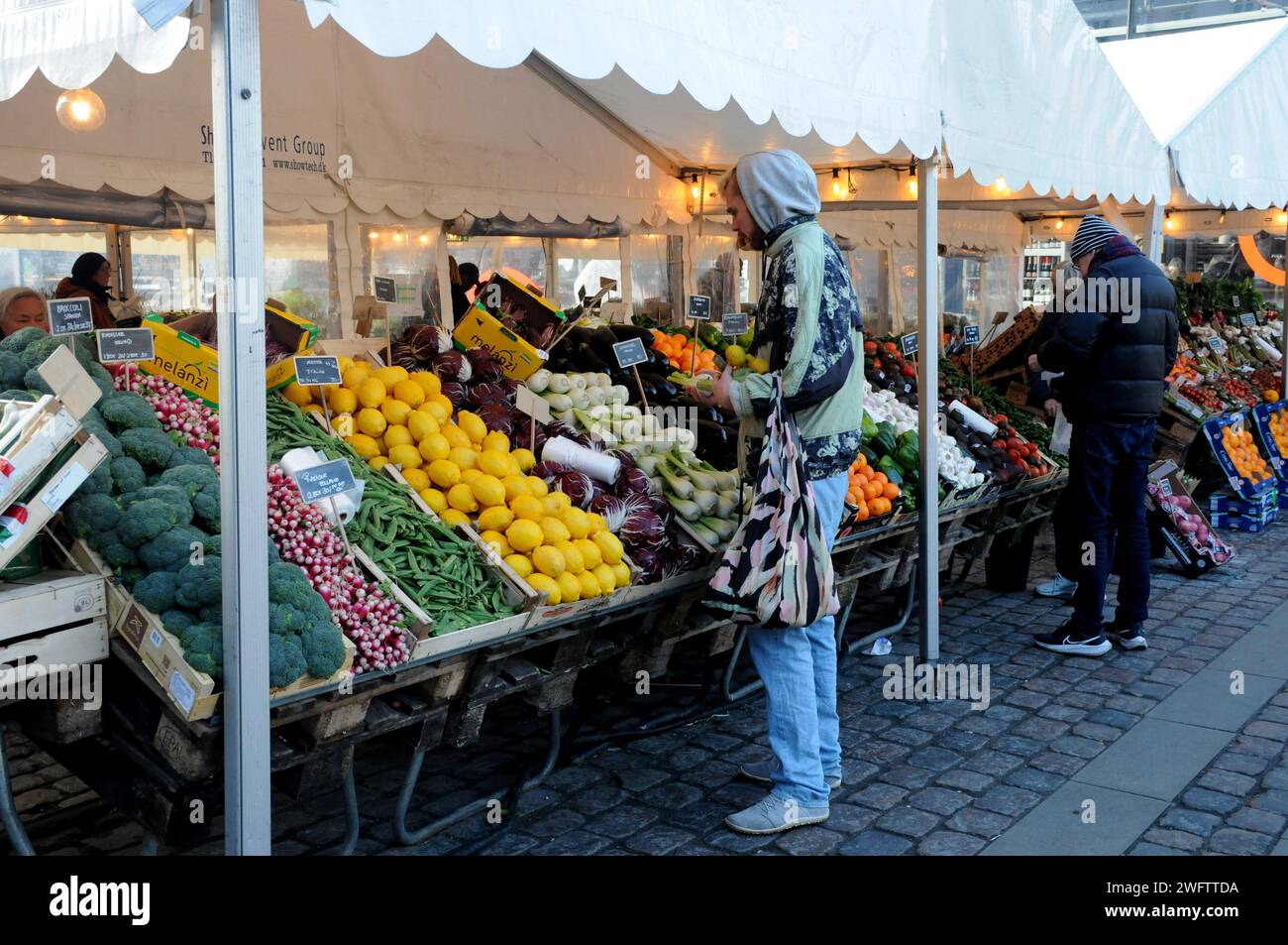 Copenhagen, Denmark/01 February 2024/farmer market or Fruit & vegetable ...