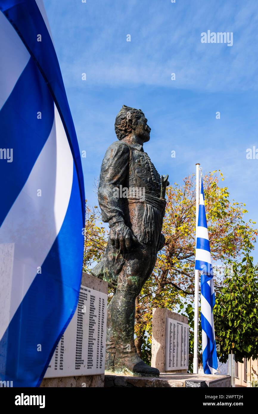 Memorial to the razing of anogia hi-res stock photography and images ...