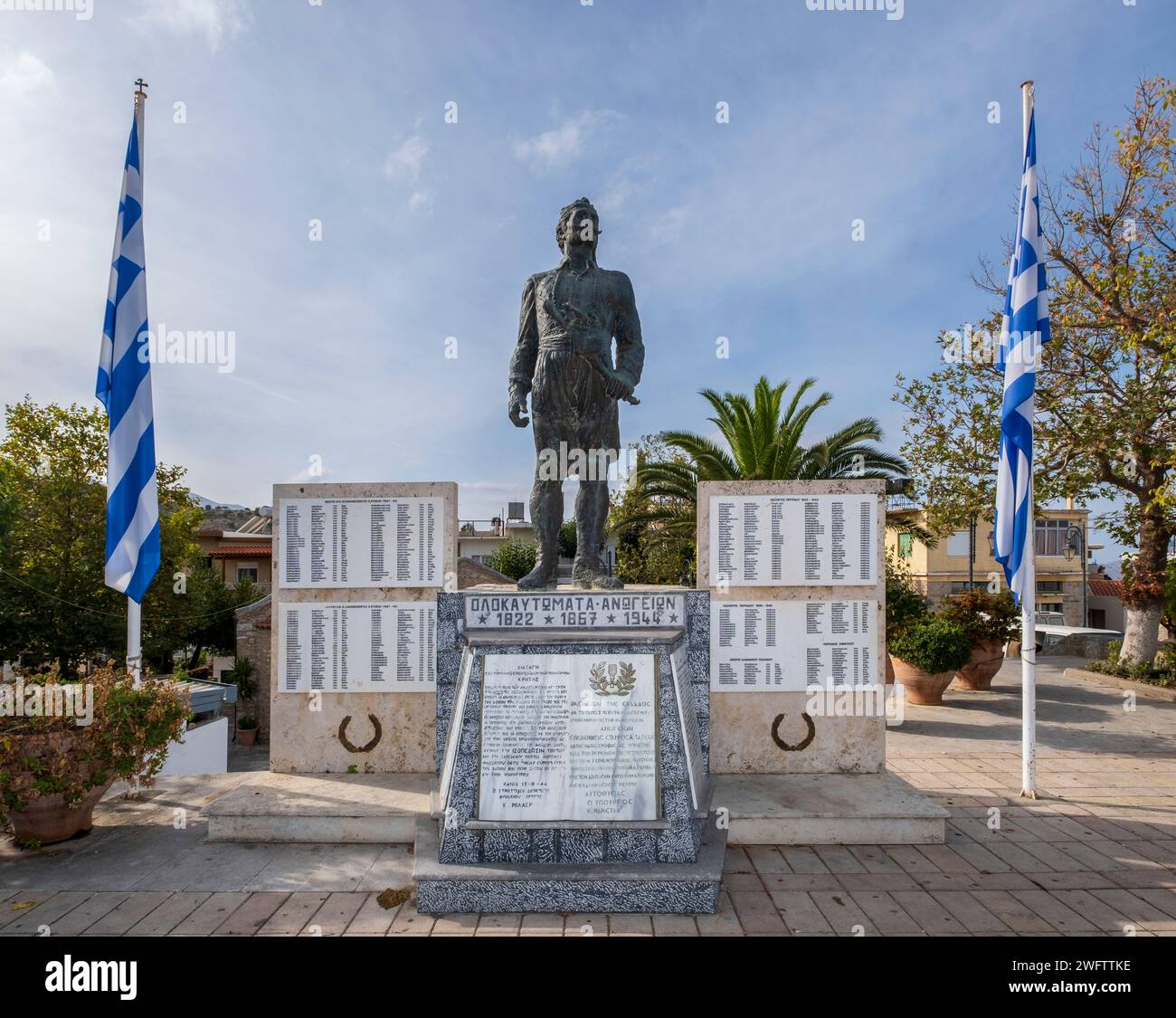 Monument to the victims of the German Nazi occupation of Crete, Anogia ...