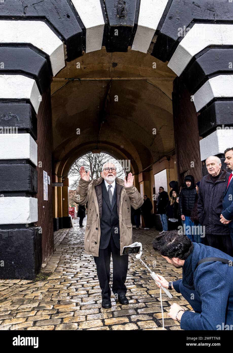 Terezin, Czech Republic. 01st Feb, 2024. Italian sculptor and artist ...