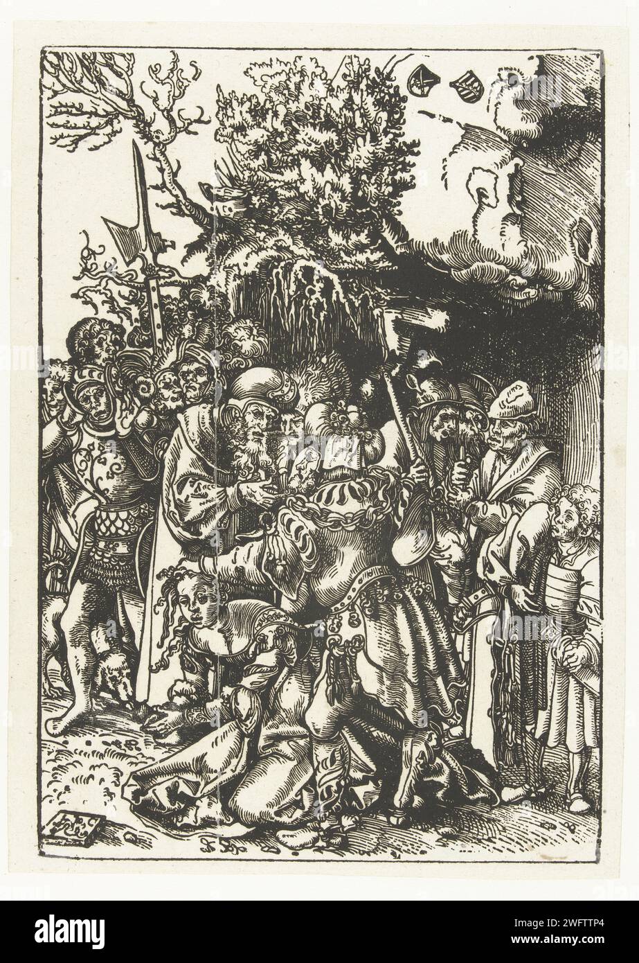 Martyrdom of Holy Barbara, Lucas Cranach (I), 1482 - 1553 print Saint ...