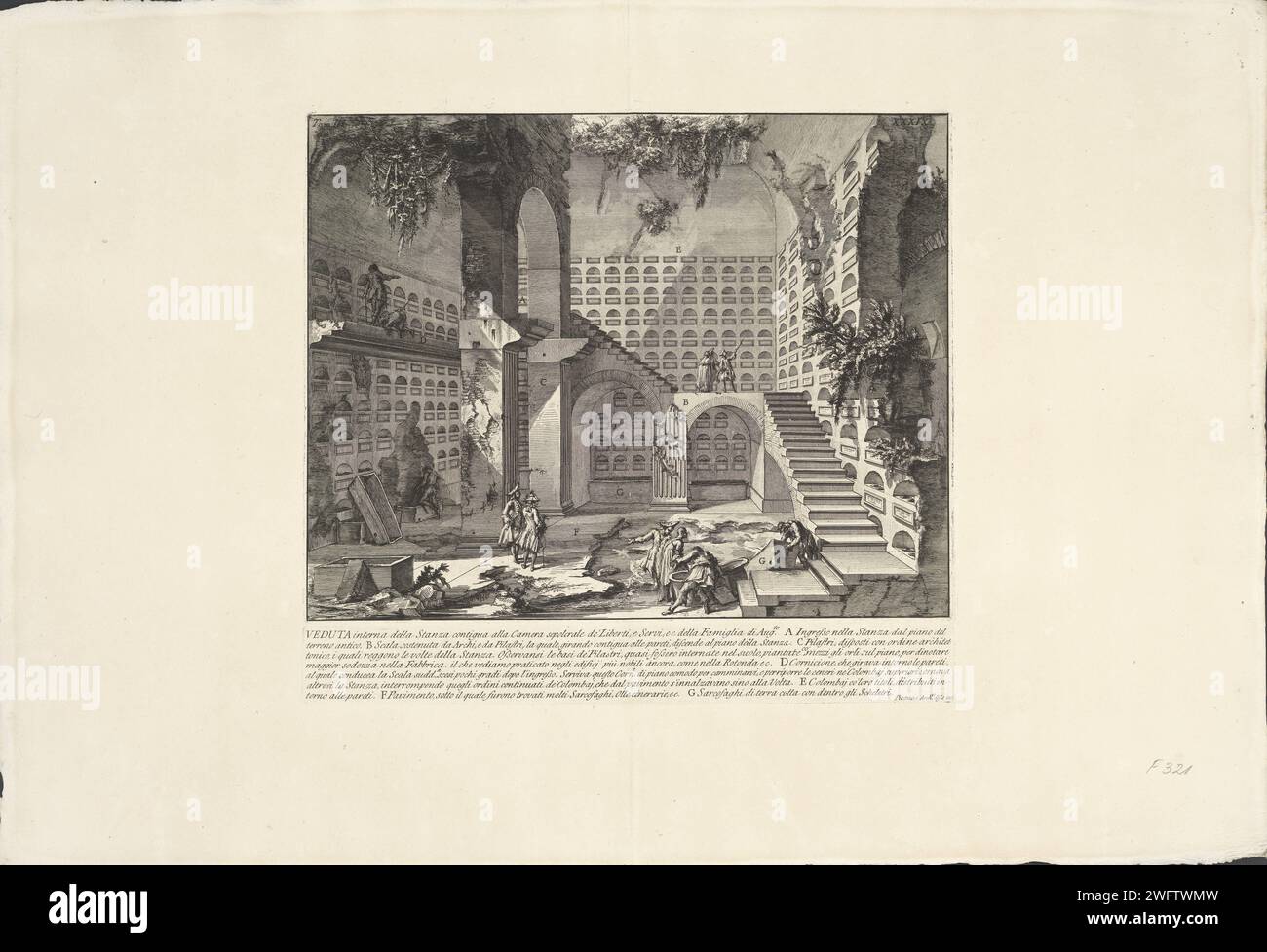 Interior of the tomb of the released and slavish people of the Augustus ...