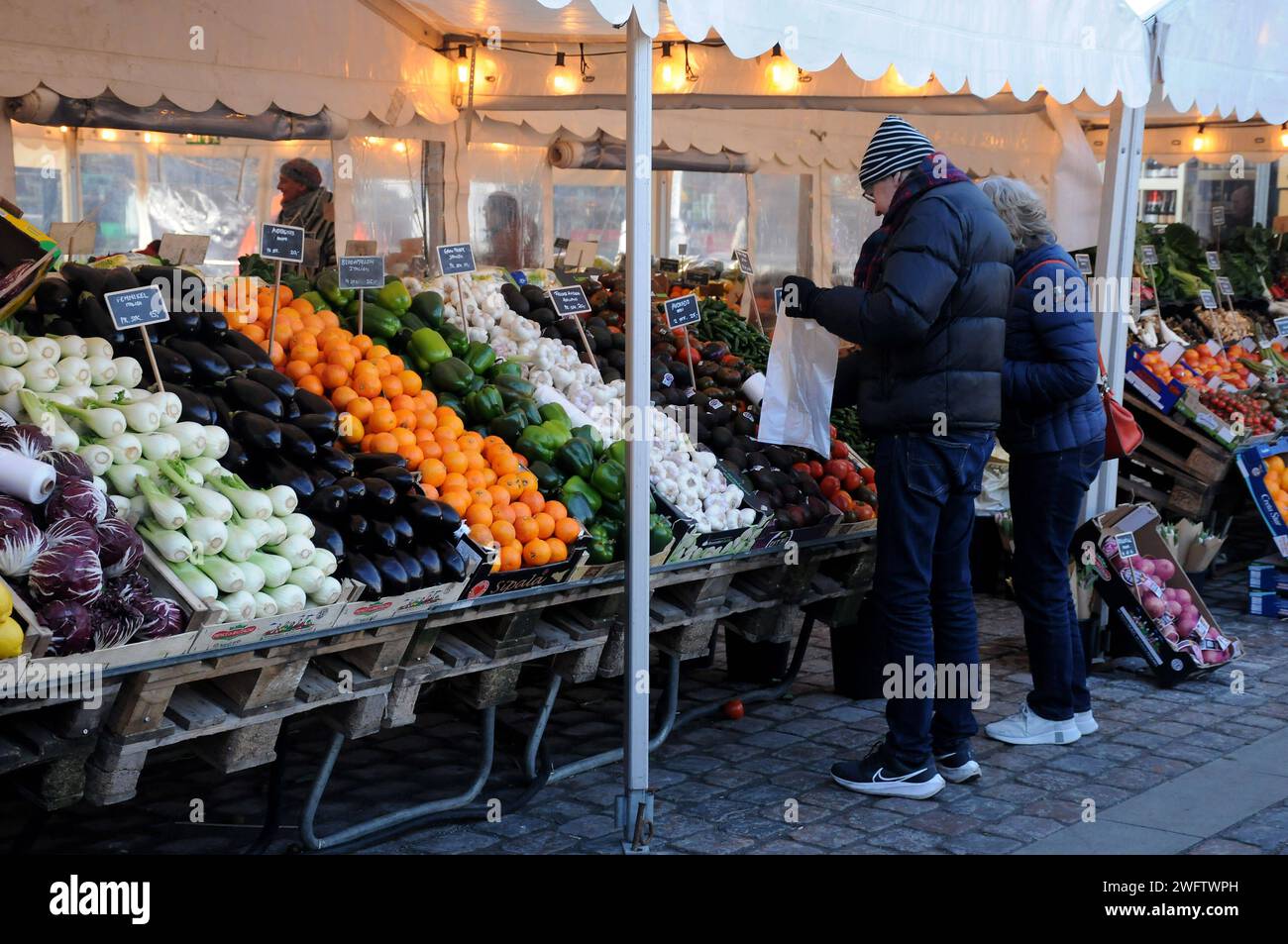 Copenhagen, Denmark/01 February 2024/farmer market or Fruit & vegetable ...