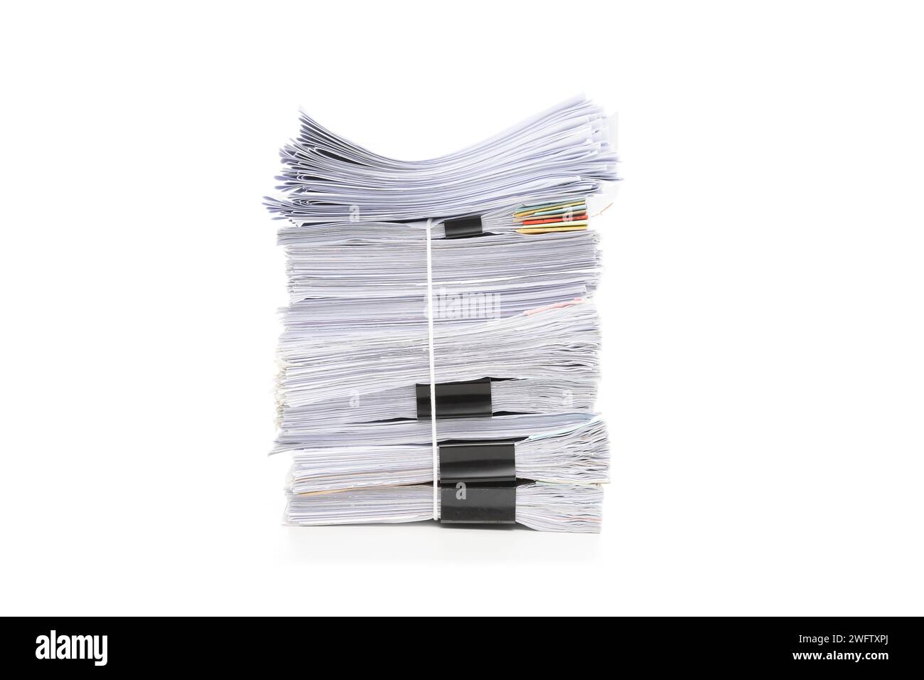 Stack of Documents isolated on white background. Documents pile Stock ...
