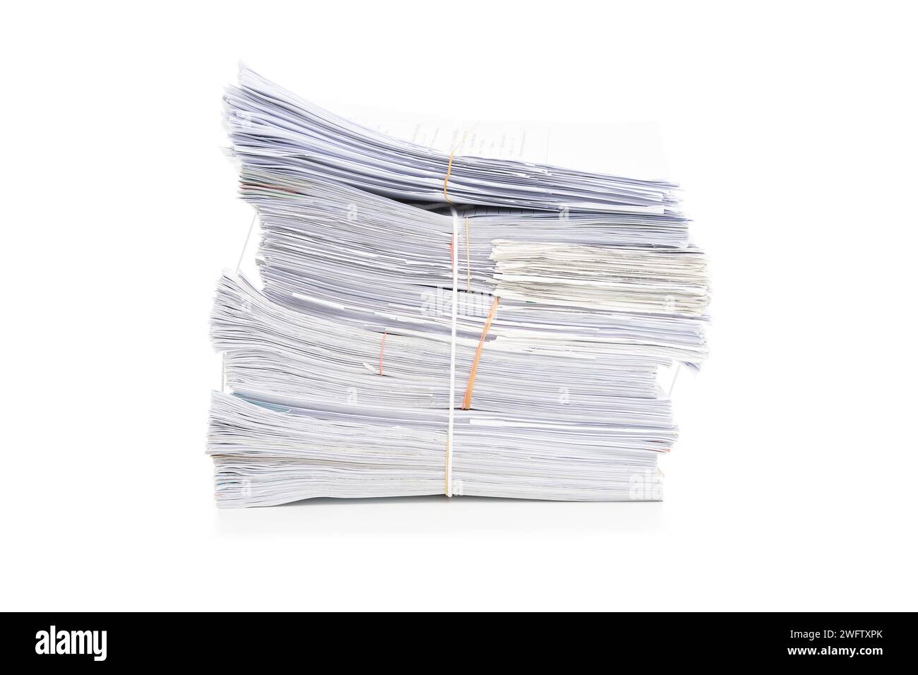 Stack of Documents isolated on white background. Documents pile Stock ...