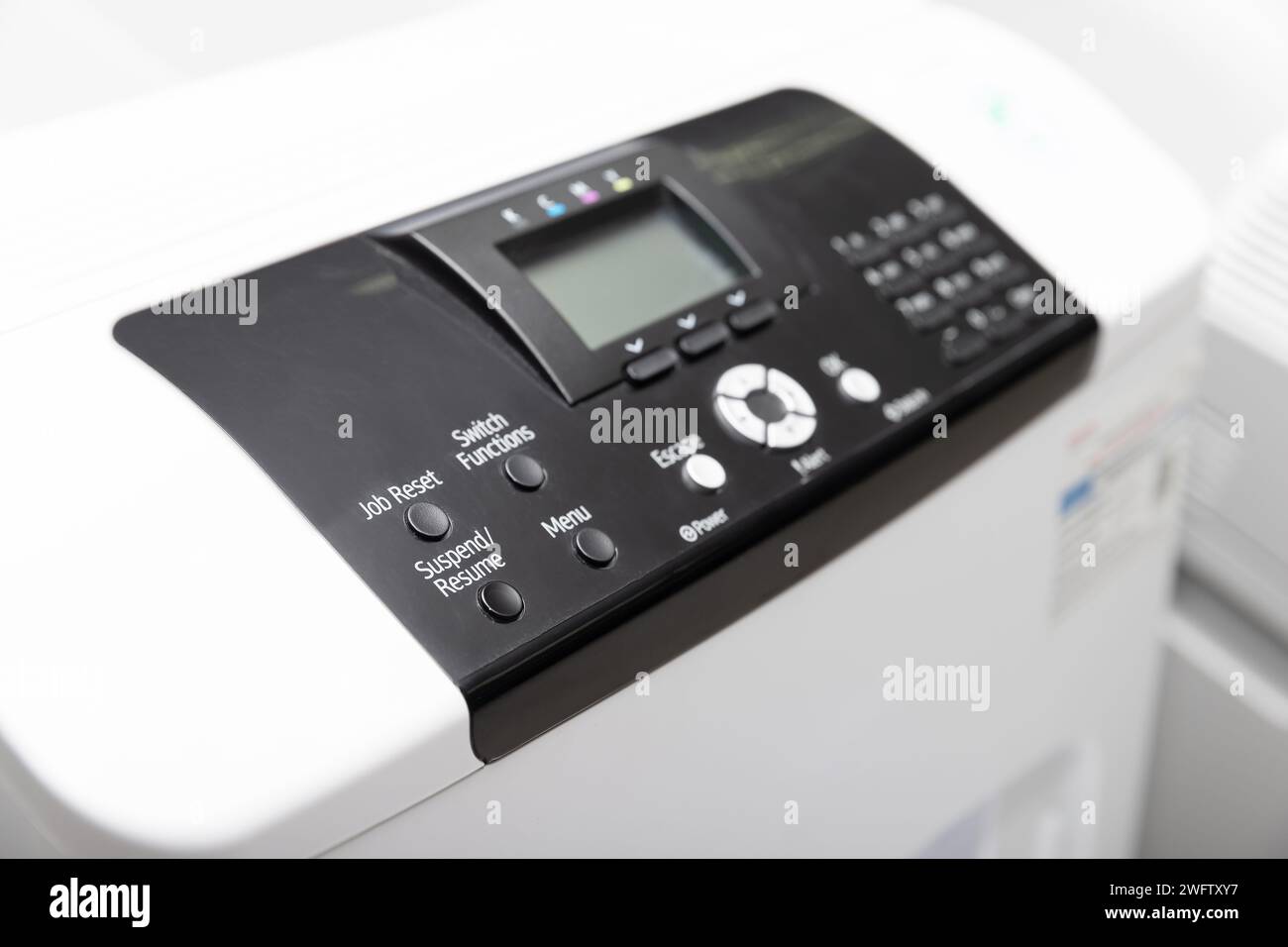 Stop button printer hi-res stock photography and images - Alamy