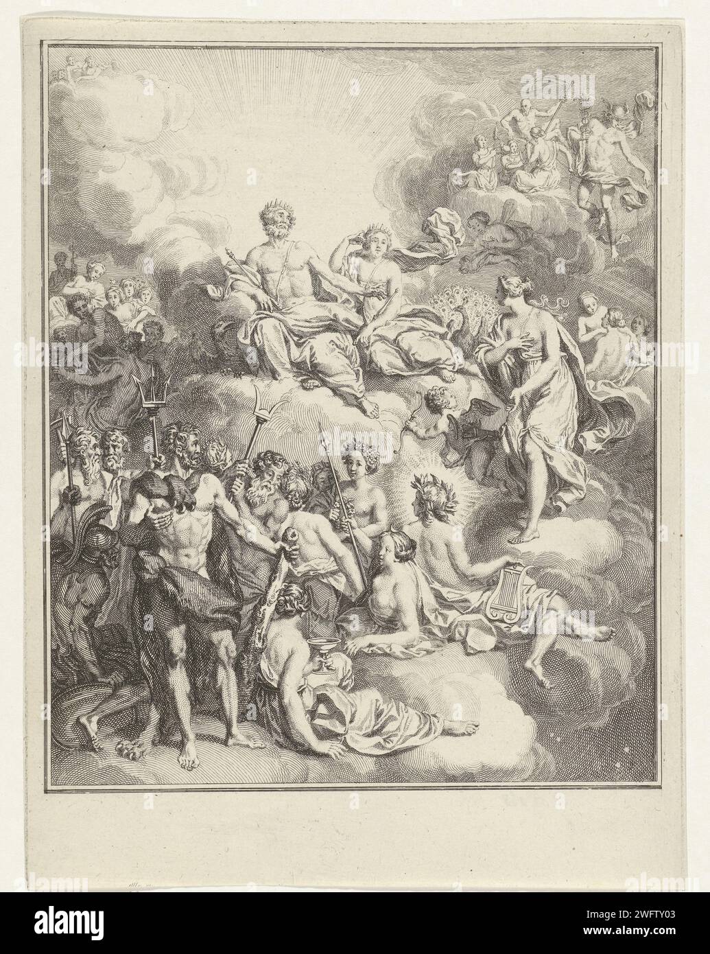 Venus visits the meeting of the gods, Jacob Folkema, After Louis ...