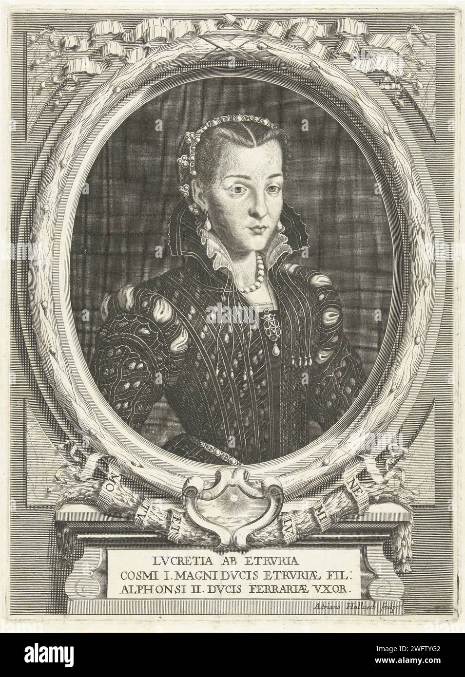 Portrait of Lucretia de Medici, Adriaen Haelwegh, c. 1647 - c. 1696 ...