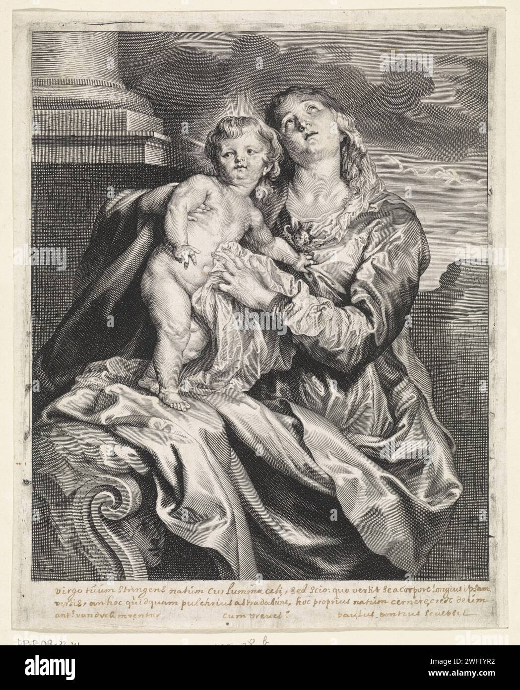 Mary with the Christ Child, Paul Pontius, After Anthony van Dyck, 1616 ...