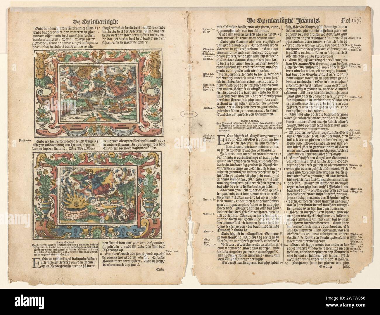 Two performances from the Revelation of Johannes (Apocalypse), 1600 ...