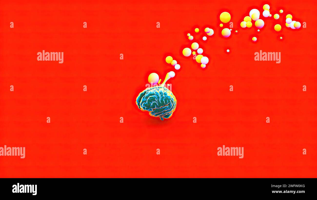 Abstract art of the brain Stock Photo - Alamy