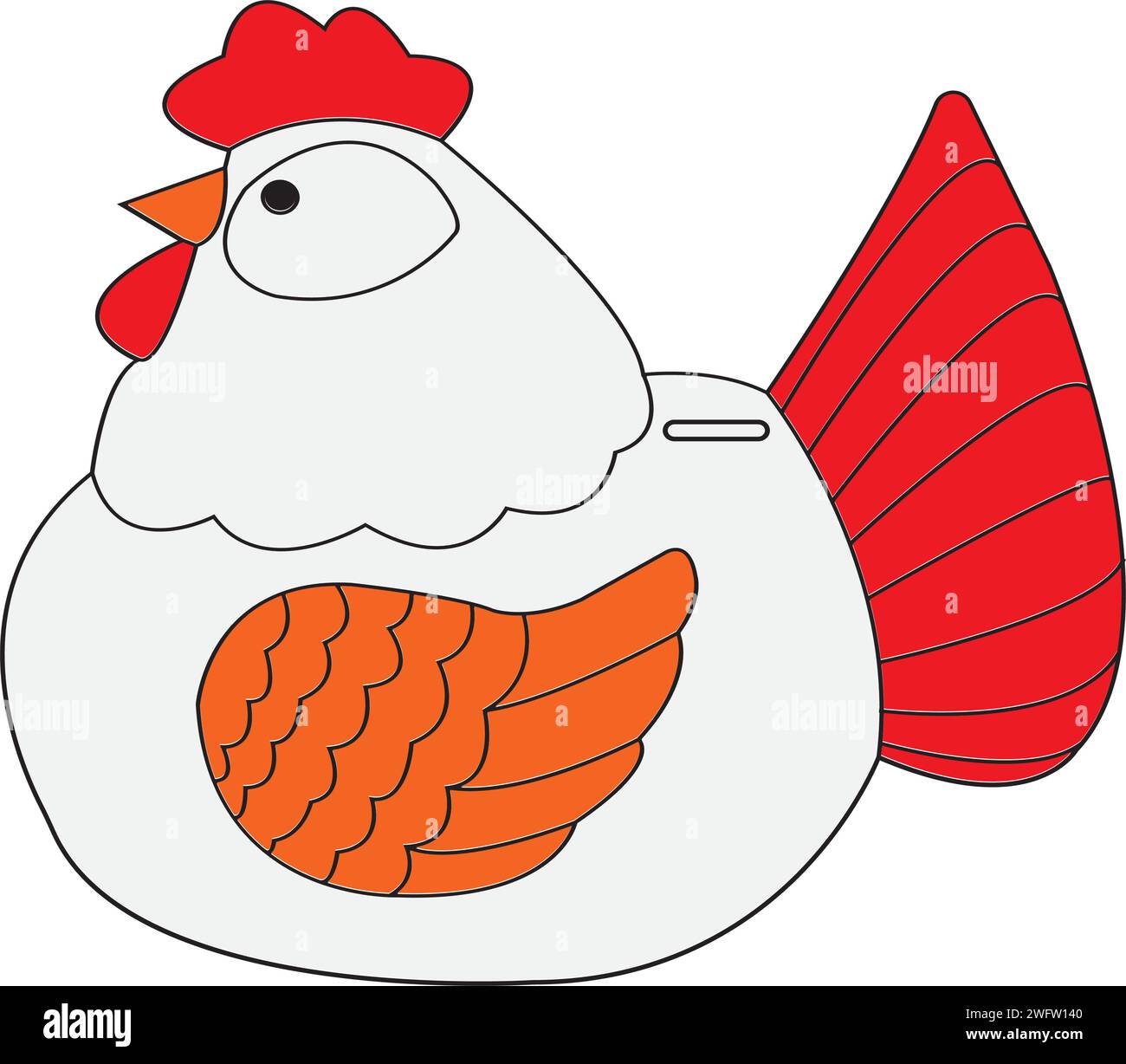 chicken piggy bank icon vector illustration simple design Stock Vector ...
