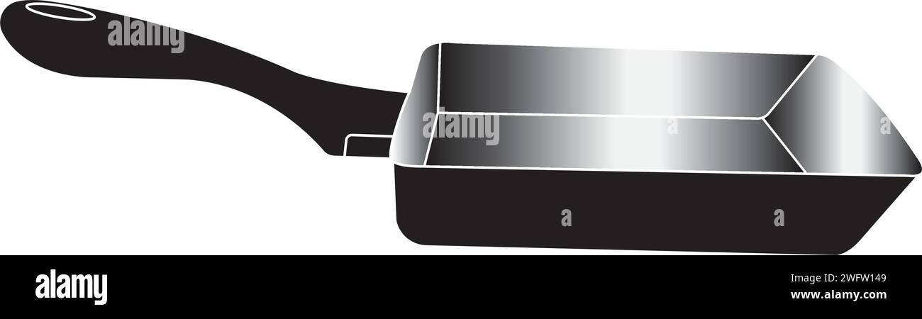 Non stick coating frying pan Stock Vector Images - Alamy