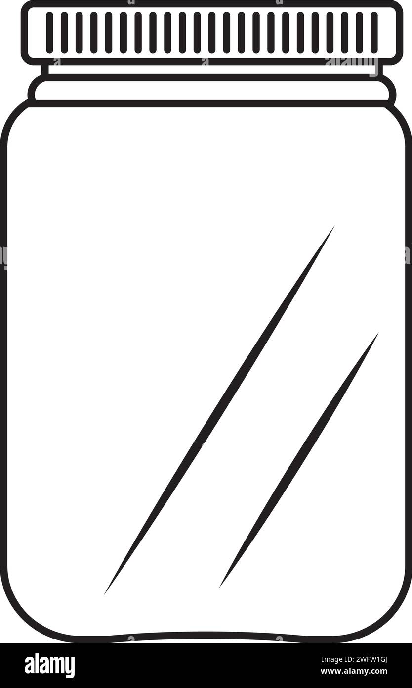 glass jar icon vector illustration logo design Stock Vector Image & Art ...