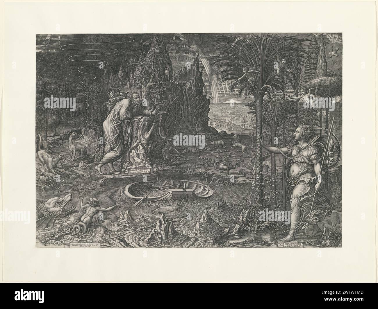 Allegory of Life, Giorgio Ghisi, After Rafaël, 1561 print Fantasy ...