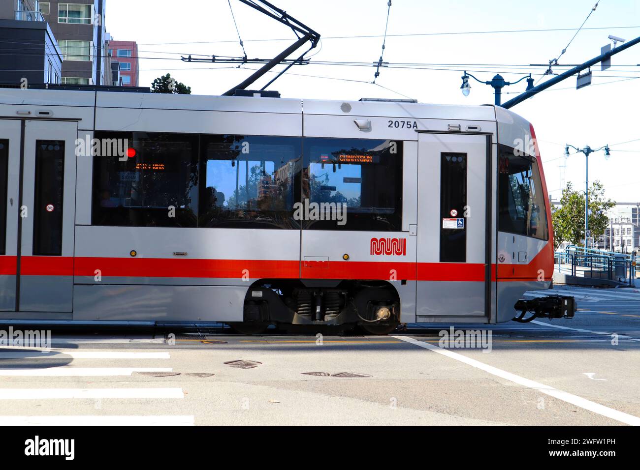 San Francisco, California: SFMTA MUNI Metro Light Rail Stock Photo - Alamy