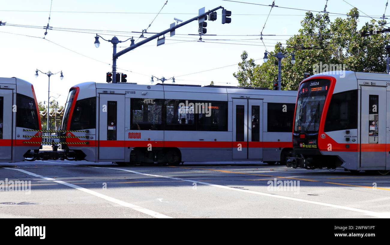San Francisco, California: SFMTA MUNI Metro Light Rail Stock Photo - Alamy