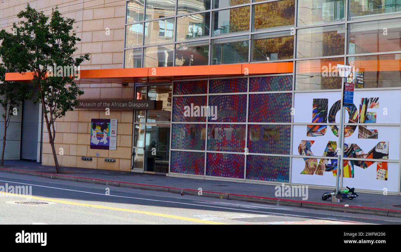 San Francisco, California: MoAD Museum of the African Diaspora located ...
