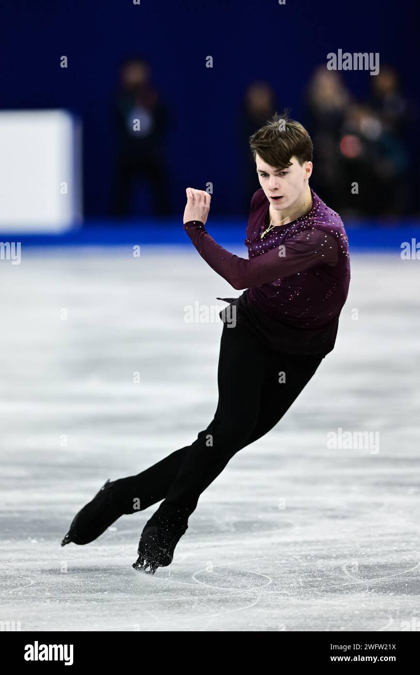 Maxim NAUMOV (USA), during Men Short Program, at the ISU Four ...