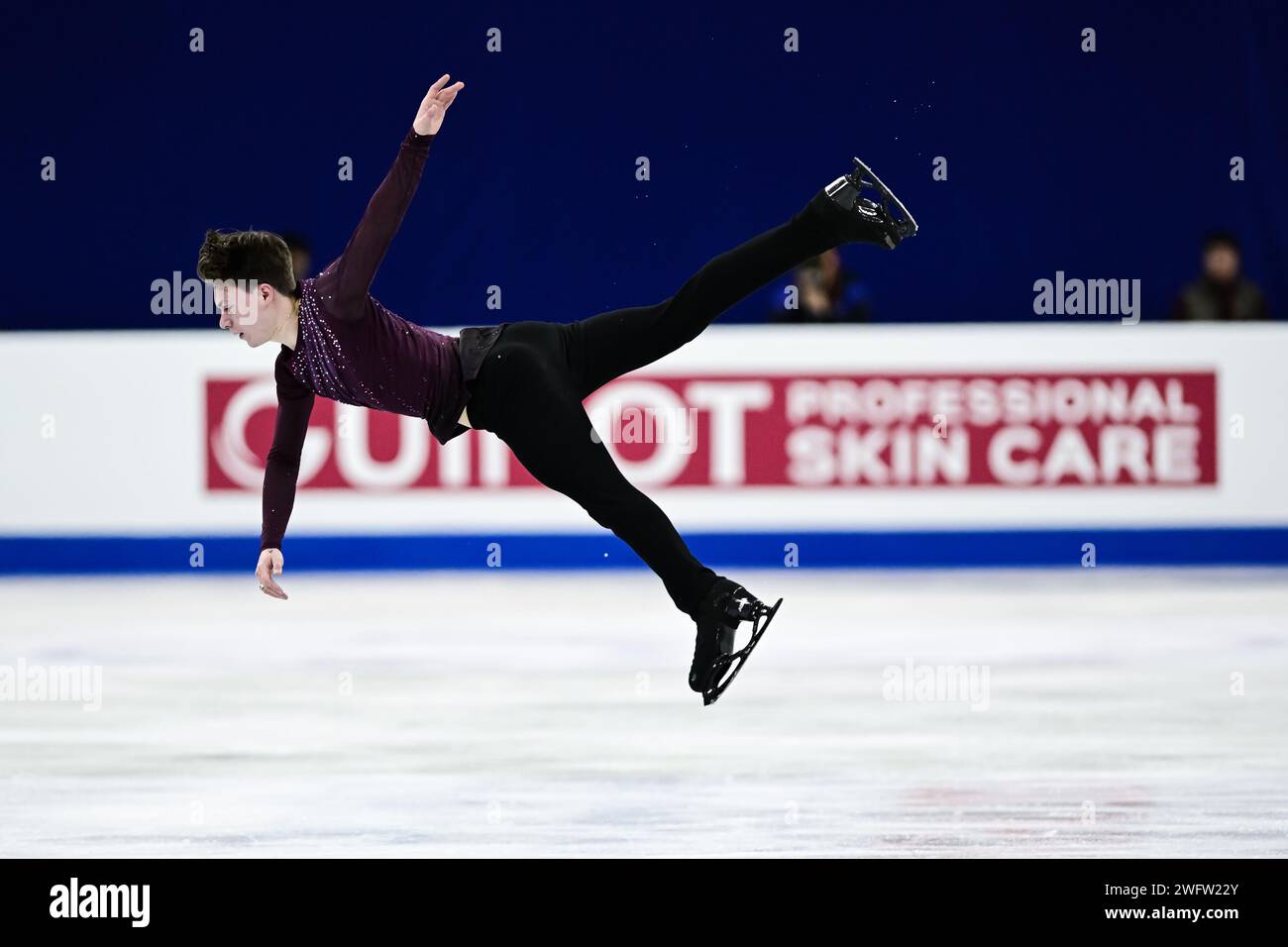 Maxim NAUMOV (USA), during Men Short Program, at the ISU Four ...