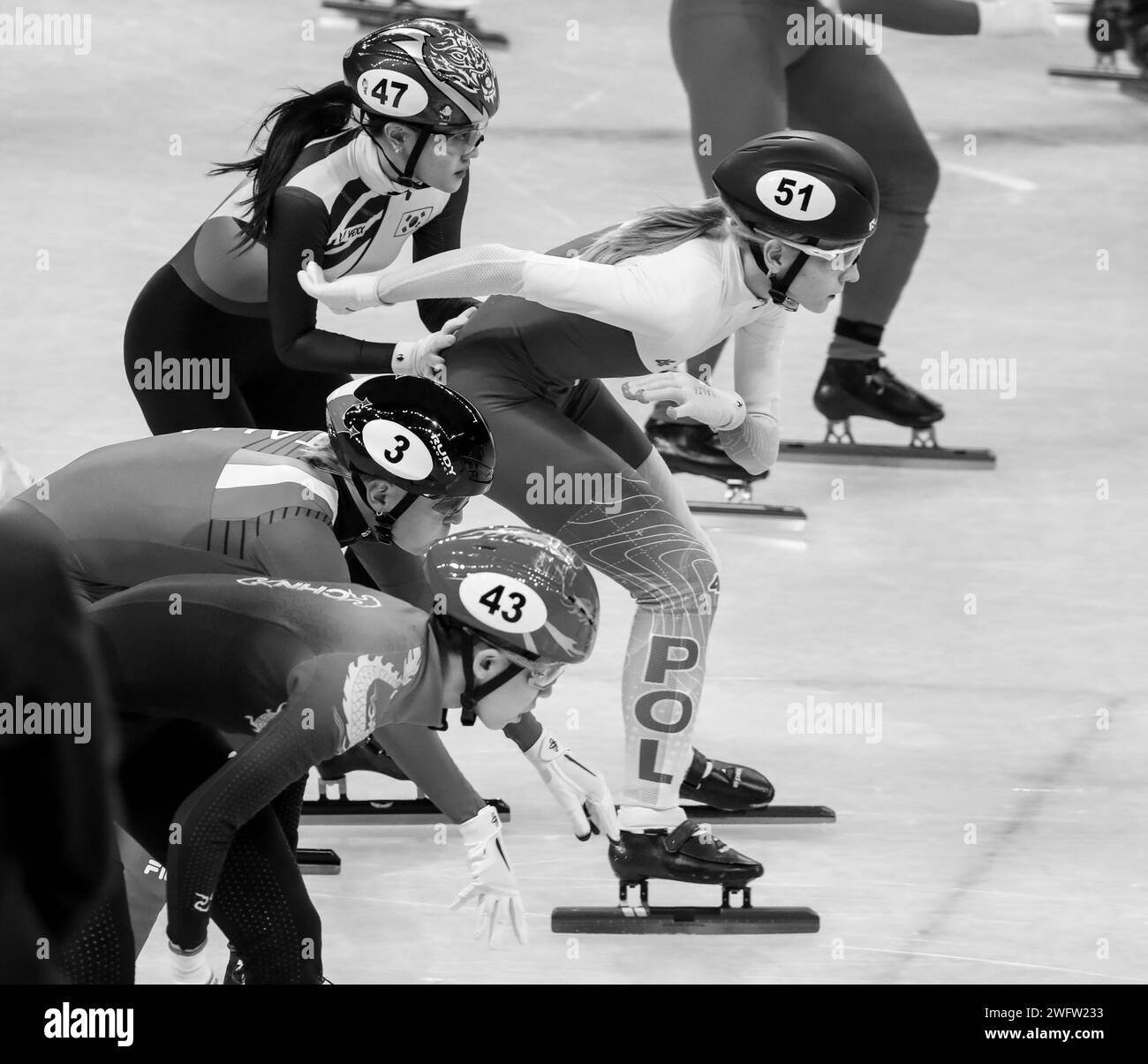 FEB 5, 2022 - Beijing, China: Quarterfinal 1 of the Mixed Team Relay of ...