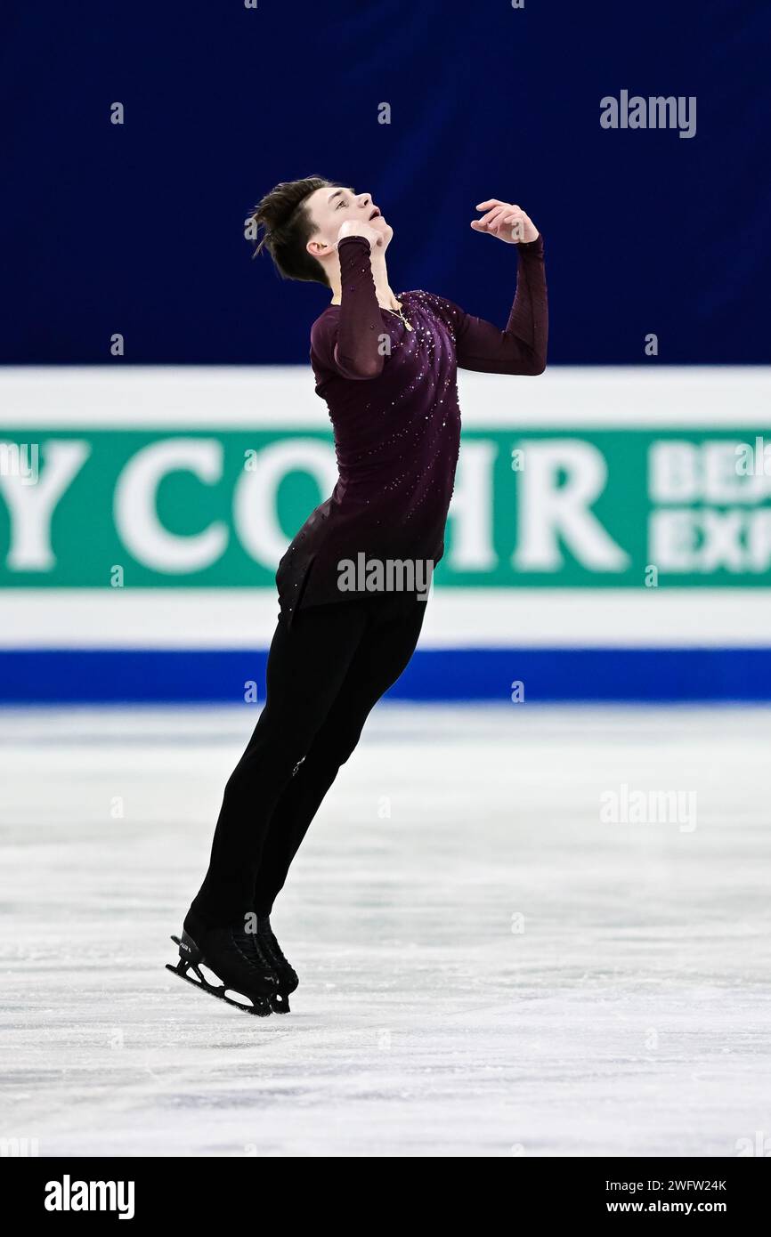 Maxim NAUMOV (USA), during Men Short Program, at the ISU Four ...