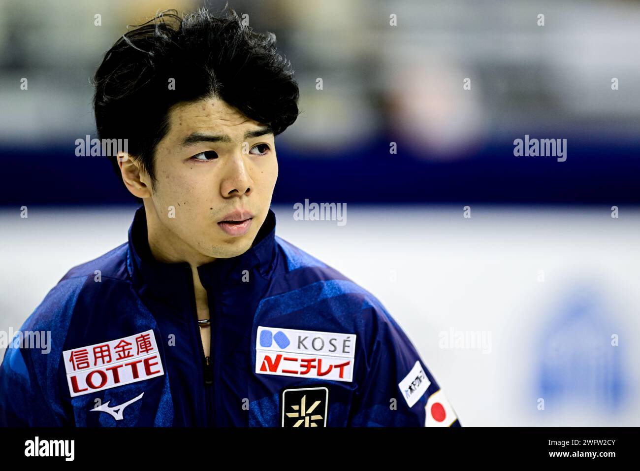Shun SATO (JPN), during Men Short Program, at the ISU Four Continents ...