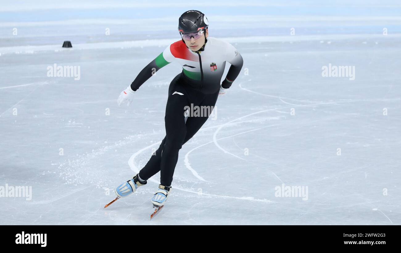 FEB 5, 2022 - Beijing, China: Shaoang LIU of Team Hungary #1 in Heat 8 ...