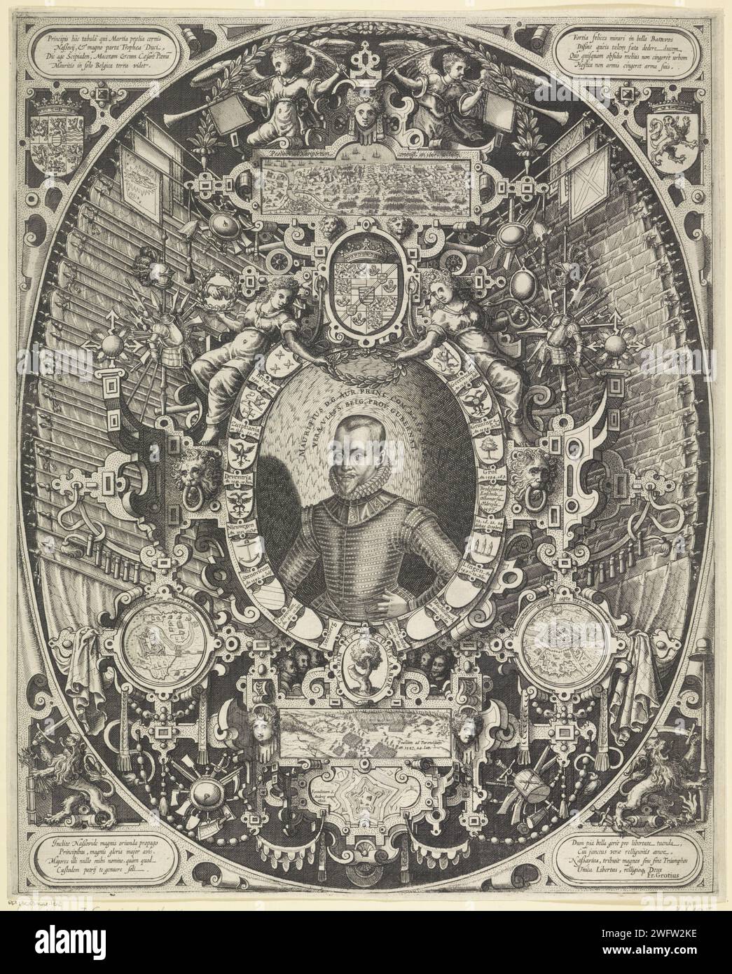 Portrait of Maurits, Prince of Orange, Anonymous, 1600 - 1602 print ...