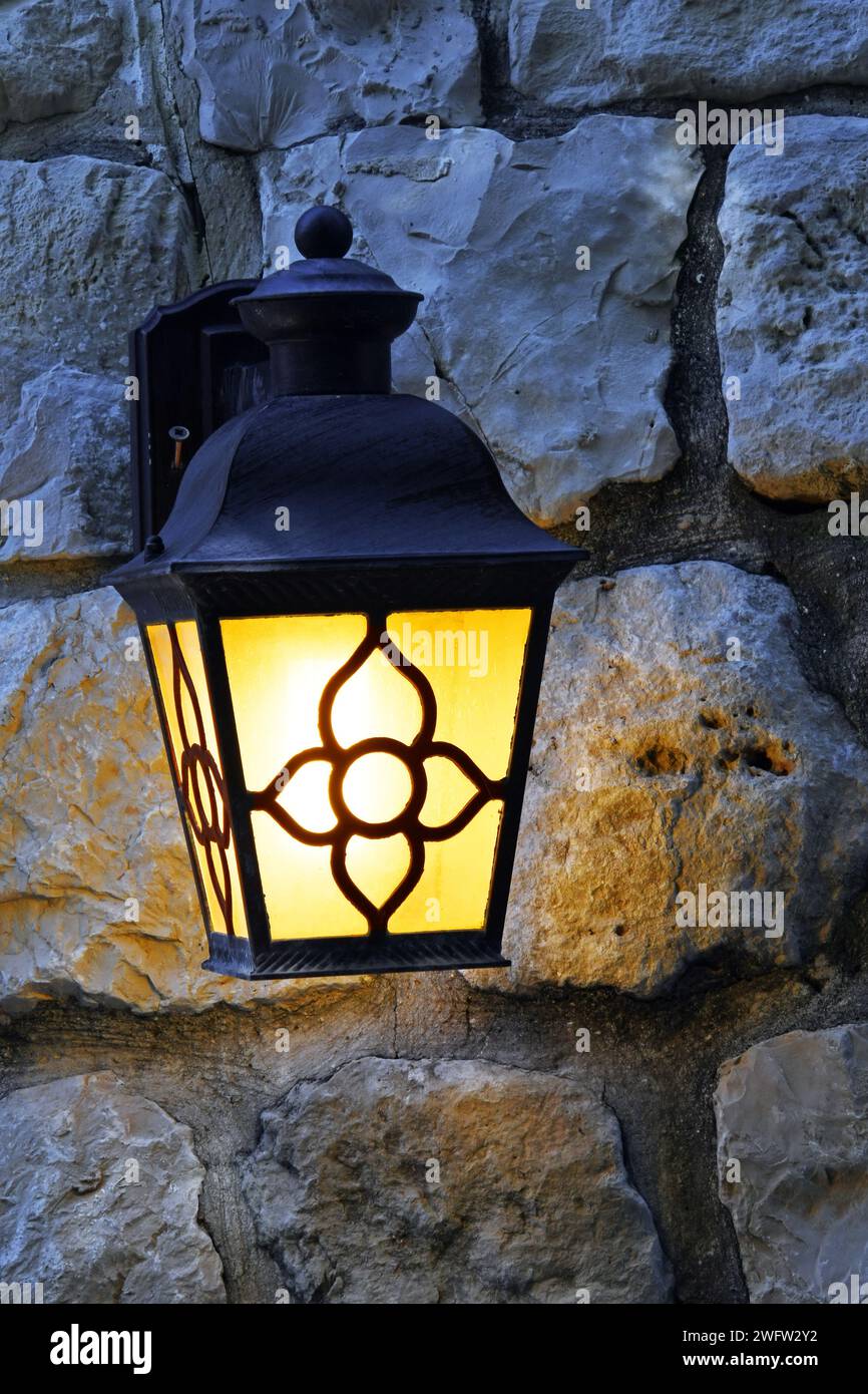 Medieval wall lamp hi-res stock photography and images - Alamy