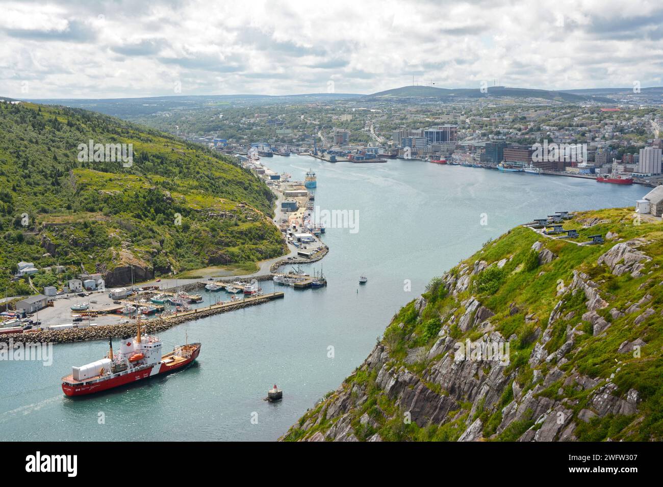 The Narrows and St Johns harbor - Newfoundland, Canada Stock Photo - Alamy
